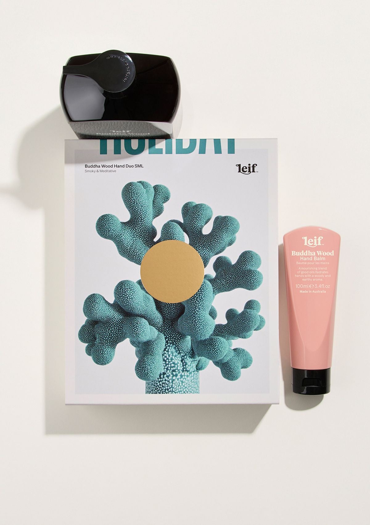 Leif Limited Edition Holiday Buddha Wood Hand Duo SML – Deer Willow