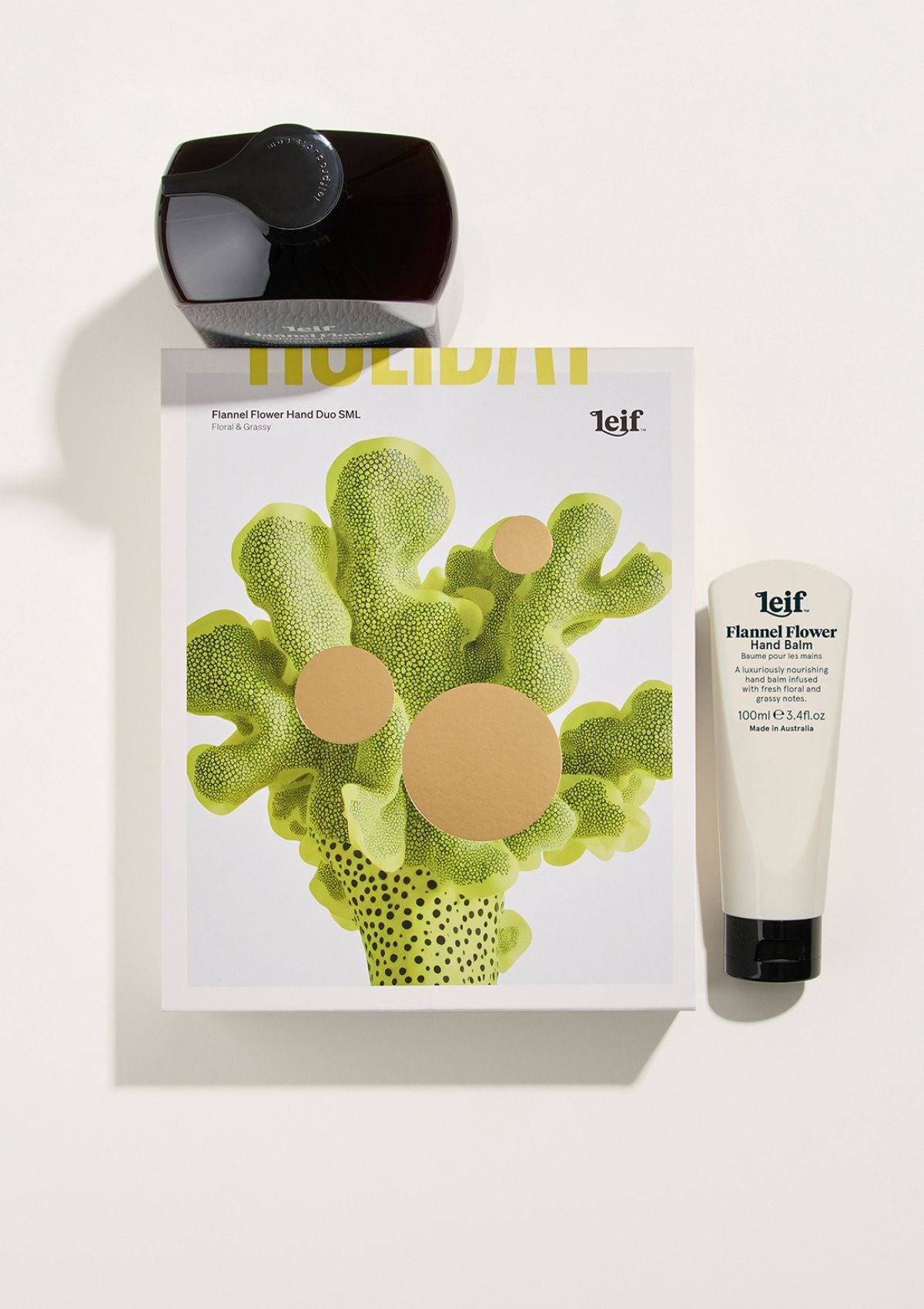 Leif Limited Edition Holiday Flannel Flower Hand Duo SML – Deer Willow