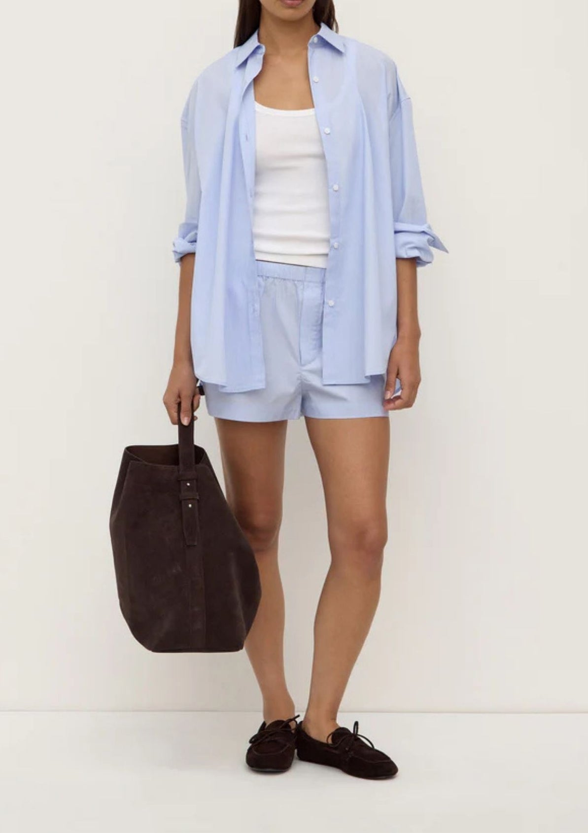 Assembly Label Havana Stripe Long Sleeve Shirt - Blue/White Stripe ...