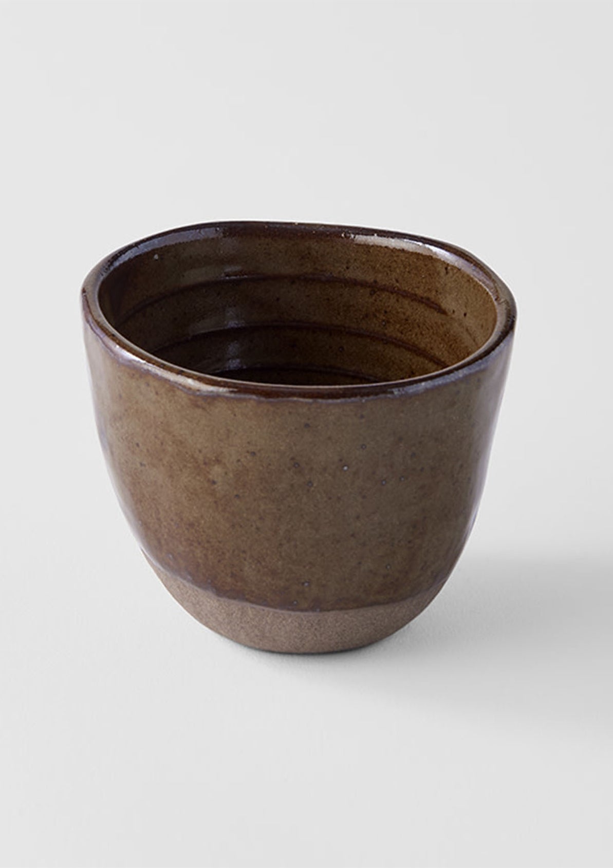 Made In Japan Lopsided Teamug - Hazel Brown Glaze – Deer Willow