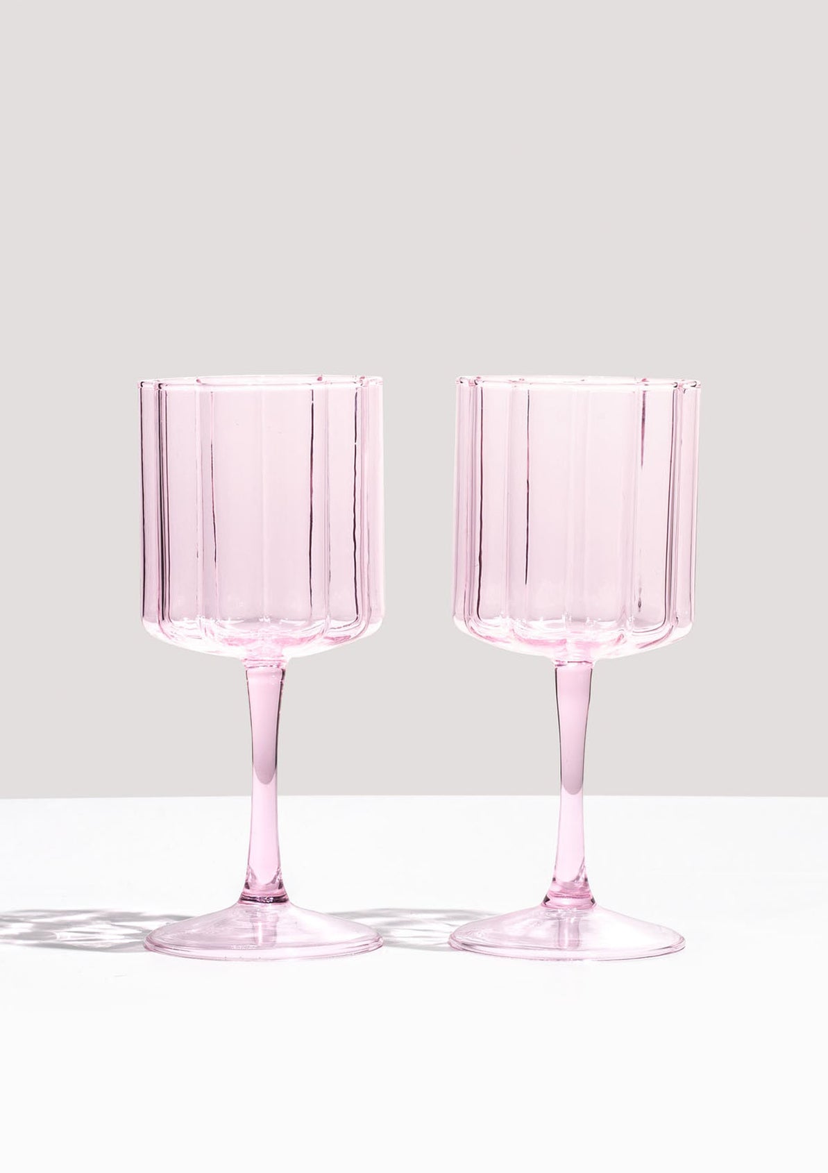 Fazeek Wave Wine Glass Pink - Set of Two – Deer Willow